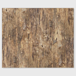 Brown Tree Bark Nature Texture Look Pattern Wrapping Paper | Zazzle