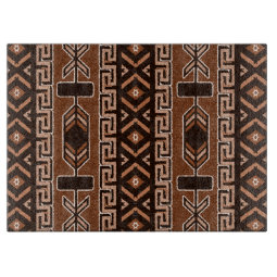 Brown Tribal Aztec Pattern Cutting Board | Zazzle