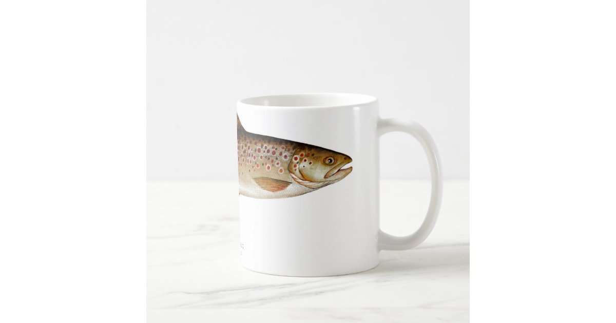 Brown Trout Fish Coffee Mug | Zazzle