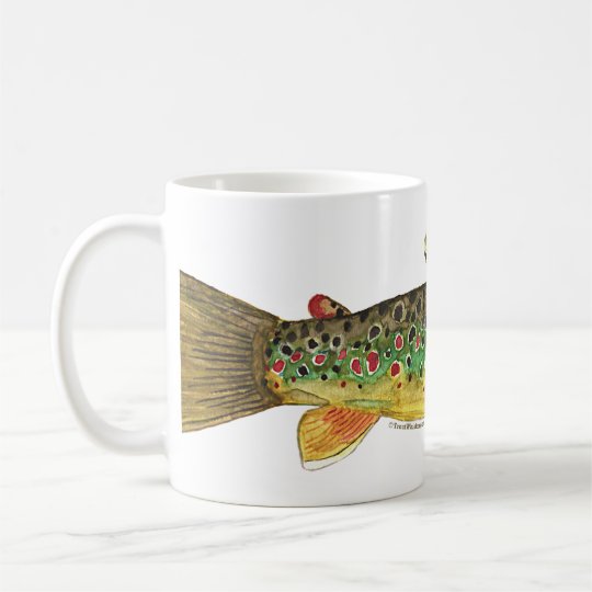 Brown Trout Fishing Coffee Mug | Zazzle.com