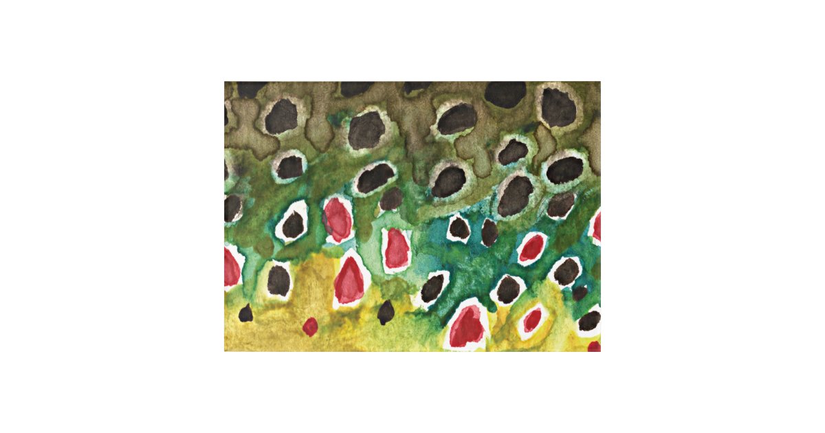 Brown Trout Skin Acrylic Print | Zazzle
