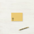 Brown Wooden Cross Illustration Post-it Notes | Zazzle