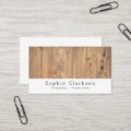 Brown Wooden Planks Effect, Rustic Business Card | Zazzle