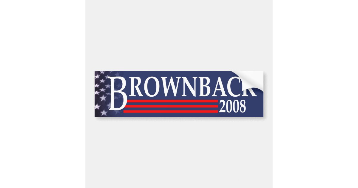 Brownback for President Bumper Sticker | Zazzle
