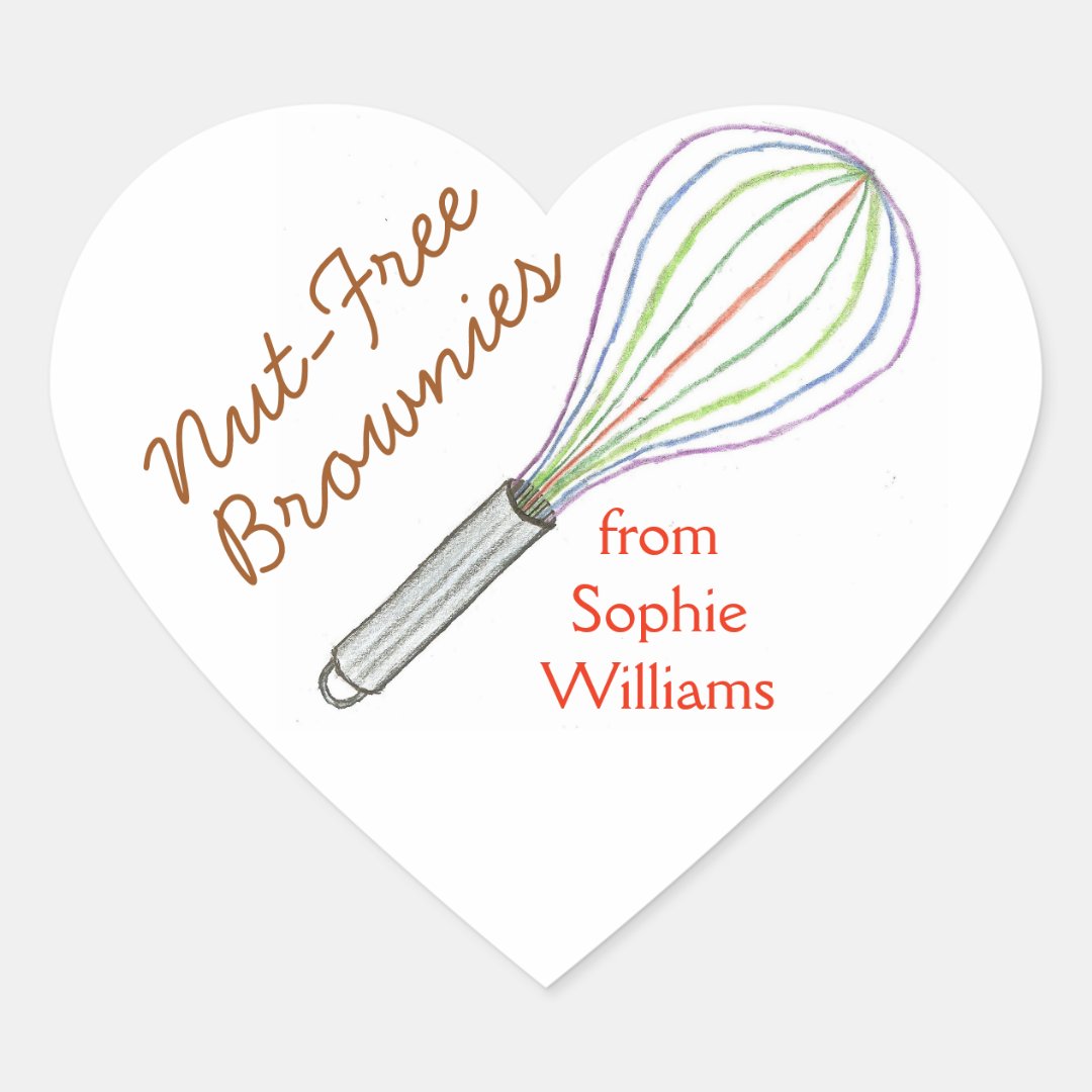 Brownie baking labels / baking stickers | Zazzle