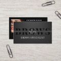 Brows Typography Eyebrow Salon Photo Luxury Business Card | Zazzle
