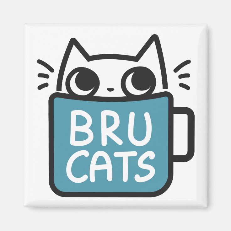 Bru Cats Magnet | Zazzle