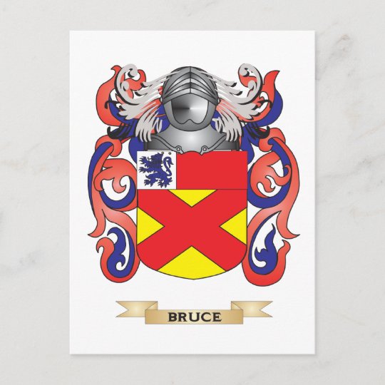 Bruce Coat of Arms (Family Crest) Postcard | Zazzle.com