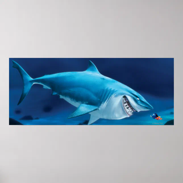 Bruce, Nemo and Dory 1 Poster | Zazzle