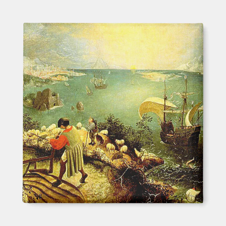 Bruegel's Landscape with the Fall of Icarus - 1558 Magnet | Zazzle