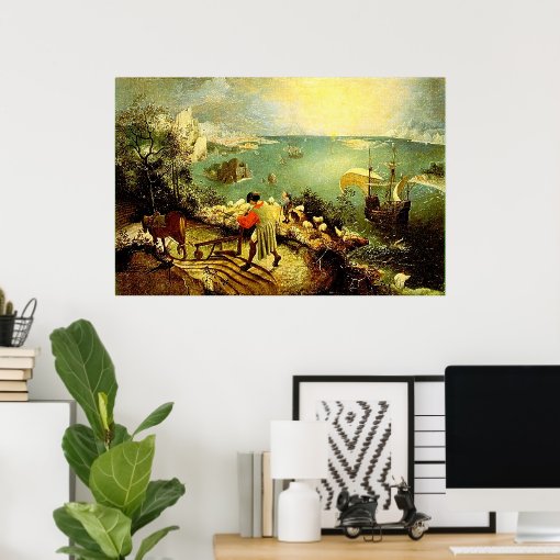Bruegel's Landscape with the Fall of Icarus - 1558 Poster | Zazzle