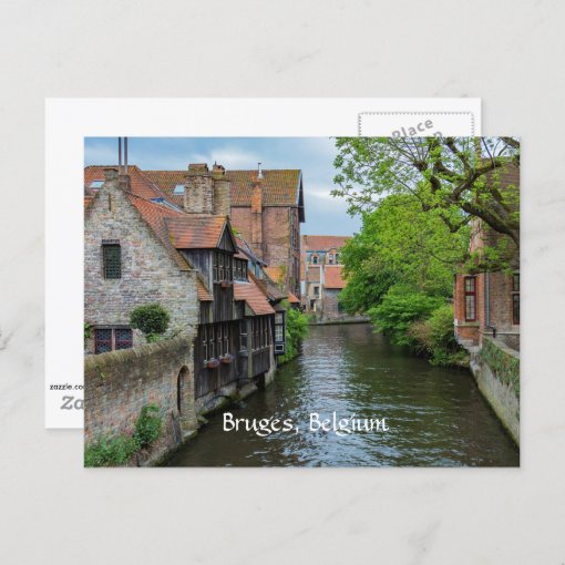Bruges, Belgium (labeled) Postcard | Zazzle