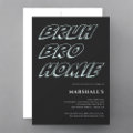 BRUH BRO HOMIE boys typography birthday Invitation | Zazzle