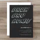 BRUH BRO HOMIE boys typography birthday Invitation | Zazzle
