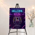 Bruh Neon Arcade Video Games Birthday Welcome Sign | Zazzle