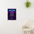 Bruh Neon Arcade Video Games Birthday Welcome Sign | Zazzle