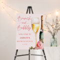 Brunch and Bubbly Birthday Brunch Welcome Sign | Zazzle