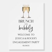 Brunch Bubbly Engagement Party Brunch Welcome Sign | Zazzle