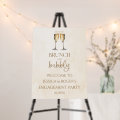 Brunch Bubbly Engagement Party Brunch Welcome Sign | Zazzle