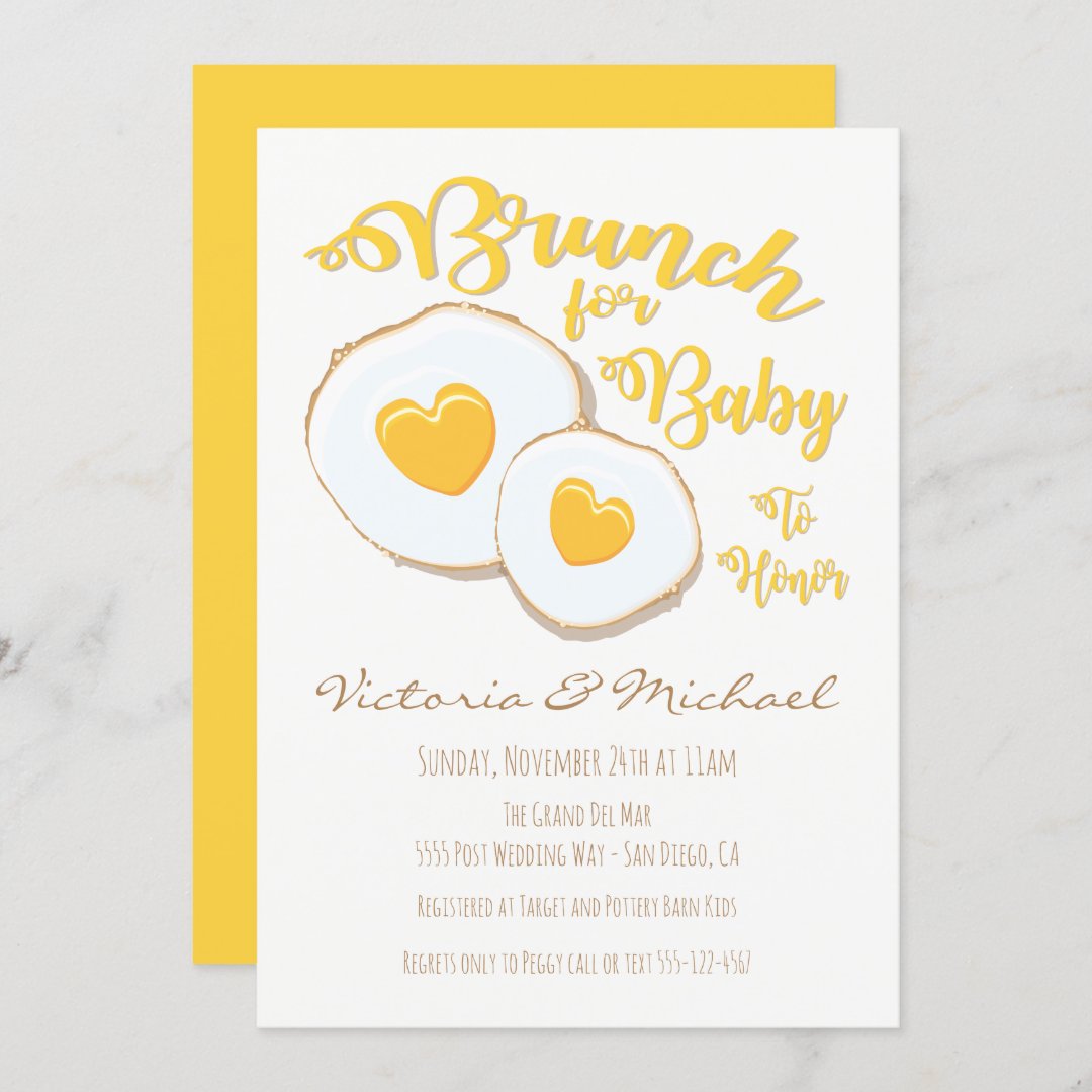 Brunch for Baby Shower Invitations | Zazzle