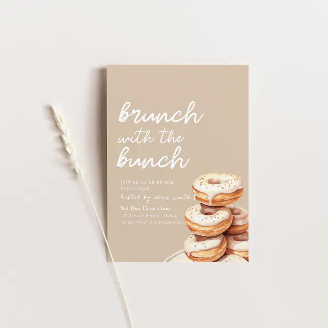Brunch with the Bunch Breakfast Party Invitation | Zazzle