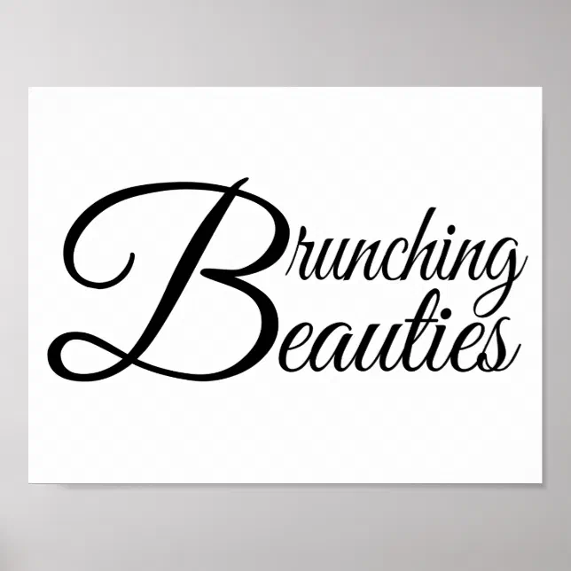 Brunching Beauties Poster | Zazzle