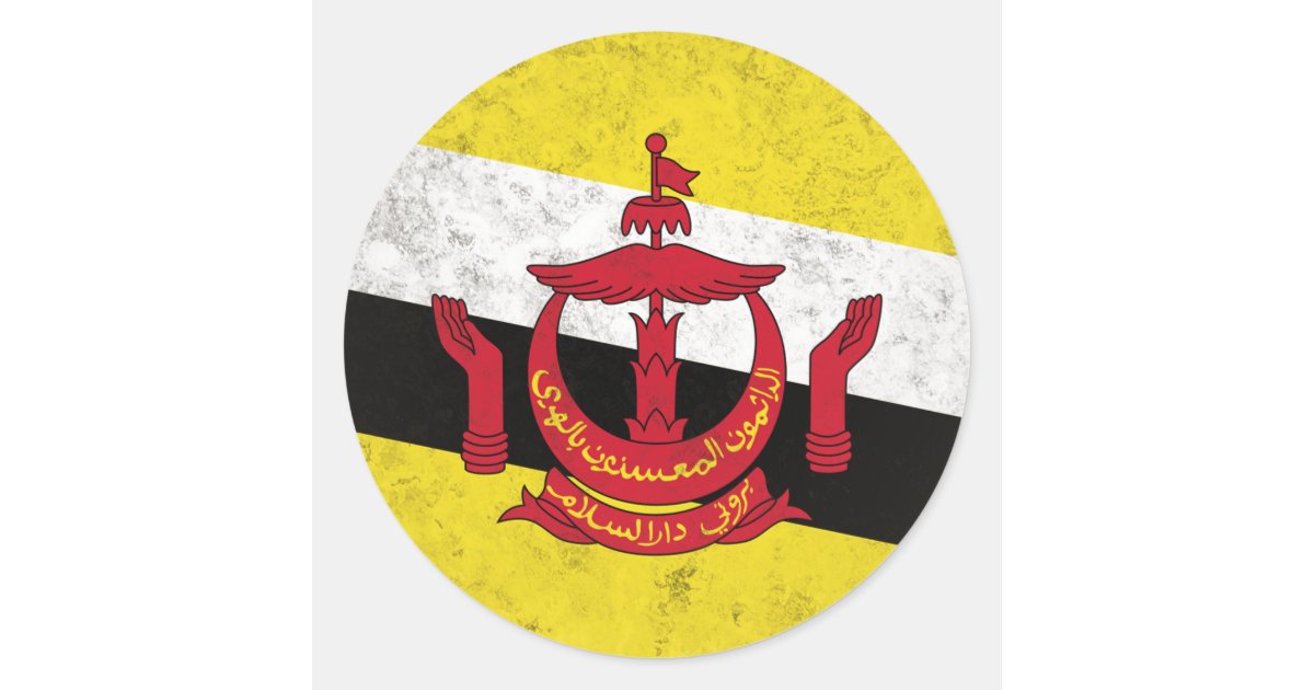 Brunei Classic Round Sticker | Zazzle