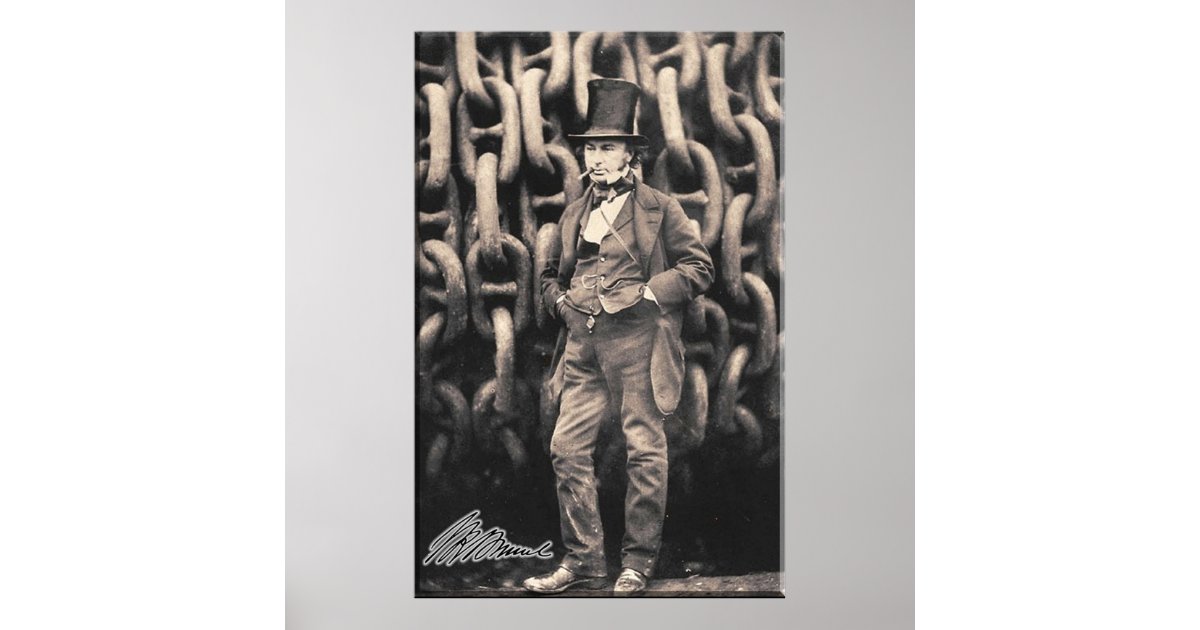 BRUNEL Isambard Kingdom Brunel Engineer Genius Poster | Zazzle
