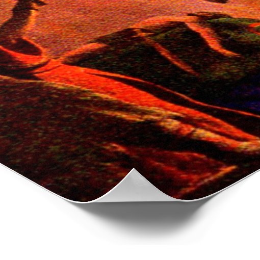 Brunhilde Weeps at Sigfried’s Funeral Pyre Poster | Zazzle