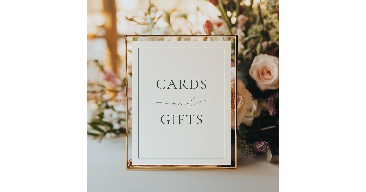 BRUNSWICK Green Cards and Gifts Poster | Zazzle