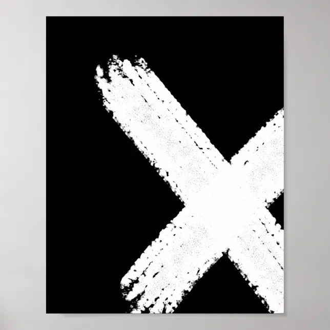 Brush Abstract Print 1 - inverted | Zazzle