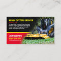 Brush Cutters, bush hogging, land clearing Business Card | Zazzle