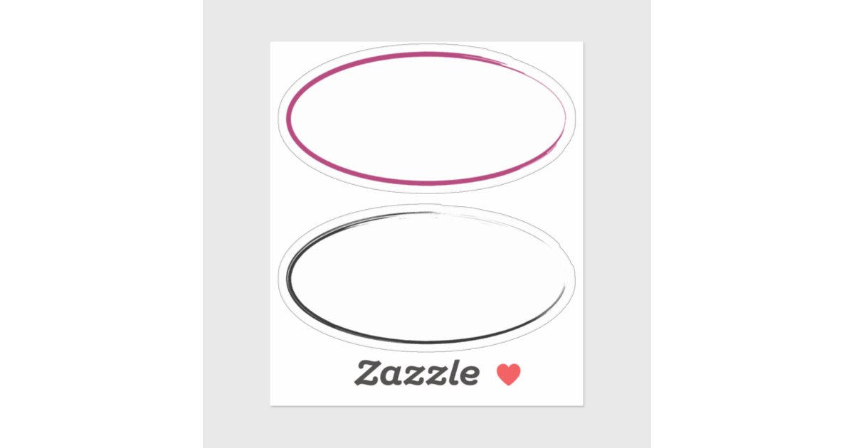 Brush Stroke Label | Zazzle