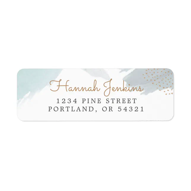 Brush Strokes Label | Zazzle