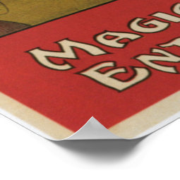 Brush ~ The Great Magician Vintage Magic Act Poster | Zazzle