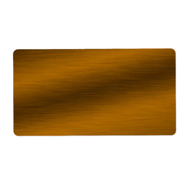 Brushed Bronze Background Label | Zazzle