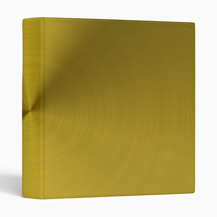 Brushed gold metal 3 ring binder | Zazzle.com