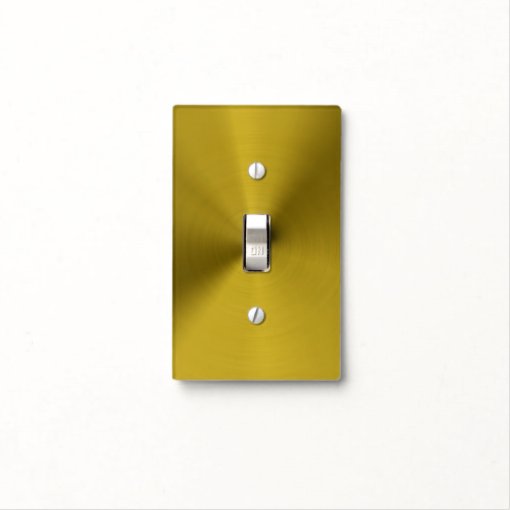 Brushed gold metal light switch cover | Zazzle
