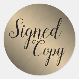 Signed By Author Stickers | Zazzle