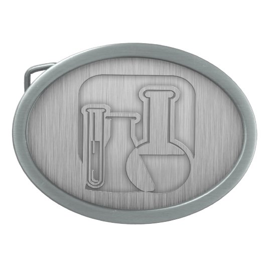 Brushed Metal-look Chemistry Belt Buckle | Zazzle.com