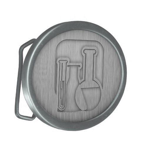 Brushed Metal-look Chemistry Belt Buckle | Zazzle