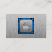 Brushed Metal-look Movie Camera Business Card | Zazzle