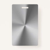 Brushed metal personalized name badge | Zazzle