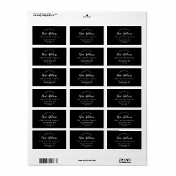 Brushed Please Note Our New Address Label | Zazzle