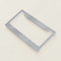 Brushed Shiny Polished Metal License Plate Frame | Zazzle