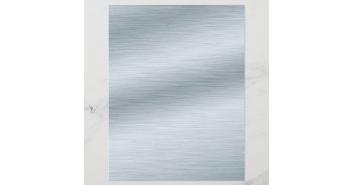 Brushed Silver Look Background Art Flyer | Zazzle