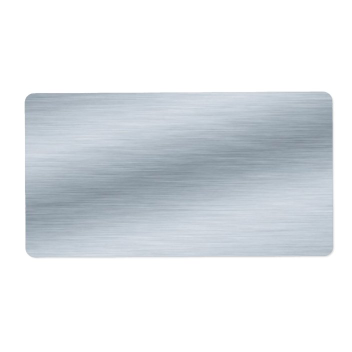 Brushed Silver Look Background Art Label | Zazzle.com