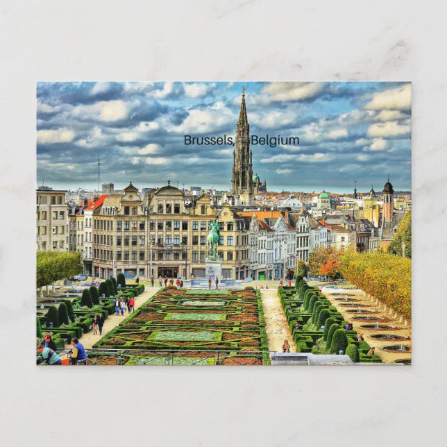 Brussels, Belgium cityscape photo Postcard | Zazzle