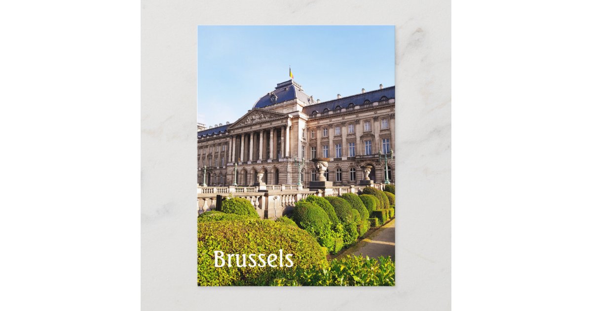 Brussels Belgium Royal Palace photo Postcard | Zazzle