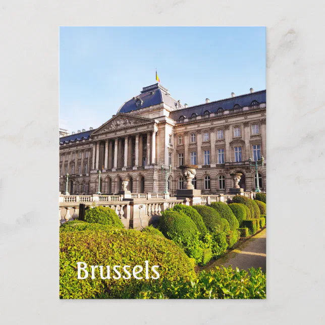 Brussels Belgium Royal Palace photo Postcard | Zazzle
